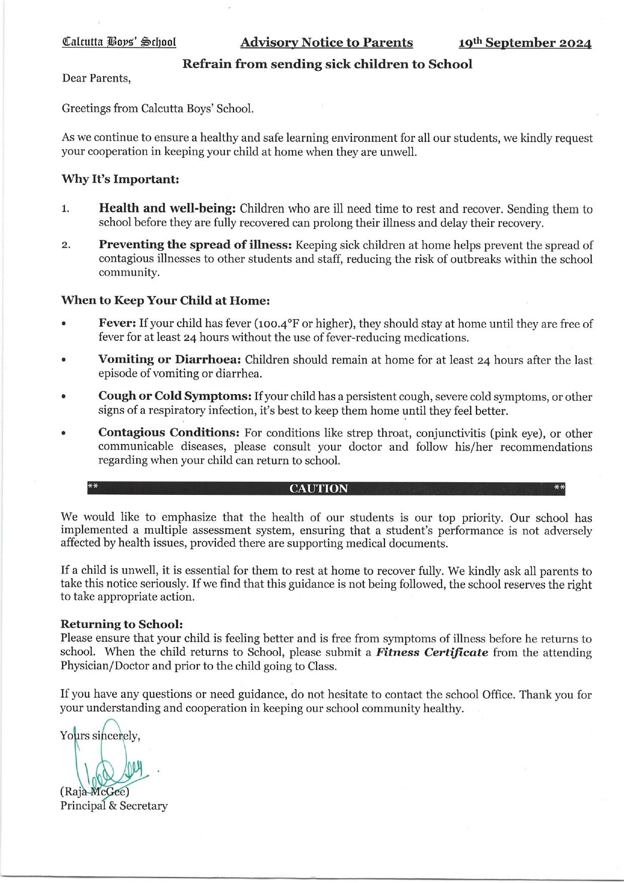 Calcutta Boys School